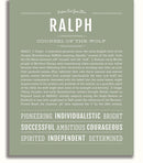 Ralph | Name Art Print – Name Stories
