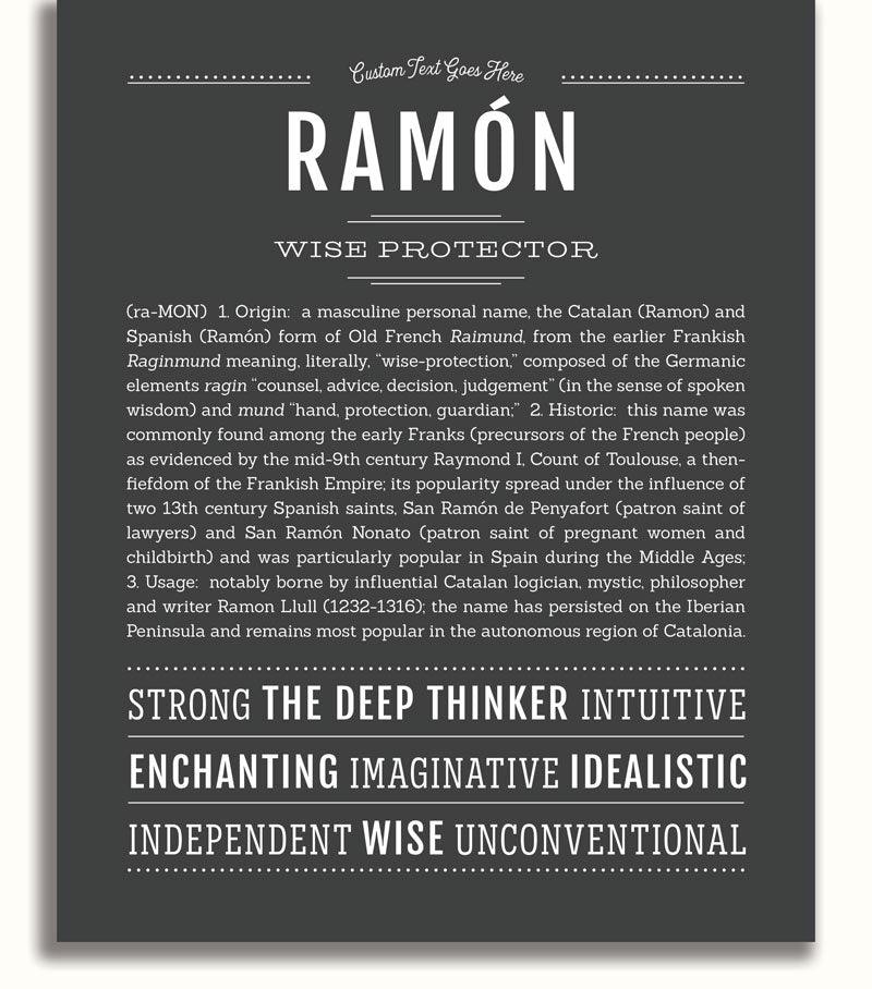 Ramon | Name Art Print – Name Stories
