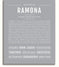 Ramona | Name Art Print – Name Stories
