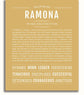 Ramona | Name Art Print – Name Stories
