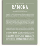 Ramona | Name Art Print – Name Stories