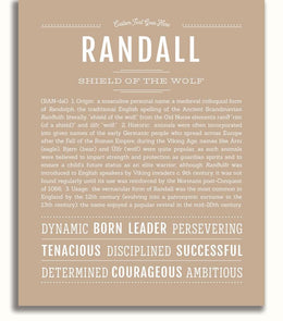 Randall | Name Art Print – Name Stories