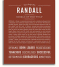 Randall | Name Art Print – Name Stories