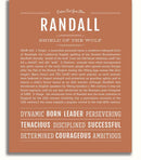 Randall | Name Art Print – Name Stories