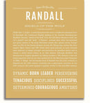 Randall | Name Art Print – Name Stories