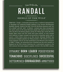 Randall | Name Art Print – Name Stories