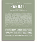 Randall | Name Art Print – Name Stories