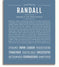 Randall | Name Art Print – Name Stories