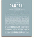 Randall | Name Art Print – Name Stories