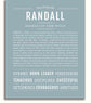 Randall | Name Art Print – Name Stories