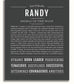 Randy | Name Art Print – Name Stories