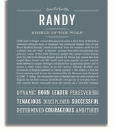 Randy | Name Art Print – Name Stories
