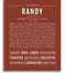 Randy | Name Art Print – Name Stories