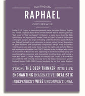 Raphael | Name Art Print – Name Stories