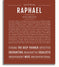 Raphael Personalized Name Meaning Art Prints – Name Stories