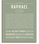 Raphael Personalized Name Meaning Art Prints – Name Stories