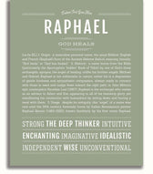 Raphael | Name Art Print – Name Stories