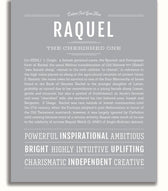Raquel | Name Art Print – Name Stories