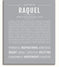 Raquel | Name Art Print – Name Stories