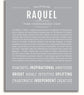 Raquel | Name Art Print – Name Stories