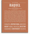 Raquel | Name Art Print – Name Stories