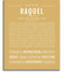 Raquel | Name Art Print – Name Stories