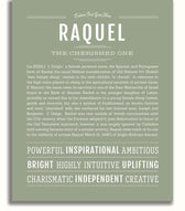 Raquel | Name Art Print – Name Stories