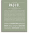 Raquel | Name Art Print – Name Stories