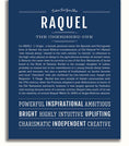 Raquel | Name Art Print – Name Stories