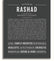 Rashad Personalized Name Meaning Art Prints – Name Stories
