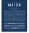 Rasheed | Name Art Print – Name Stories