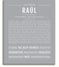Raul | Name Art Print – Name Stories