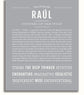 Raul | Name Art Print – Name Stories