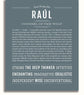 Raul | Name Art Print – Name Stories
