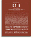 Raul | Name Art Print – Name Stories