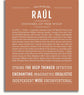 Raul | Name Art Print – Name Stories