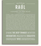 Raul | Name Art Print – Name Stories