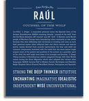 Raul | Name Art Print – Name Stories