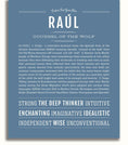 Raul | Name Art Print – Name Stories