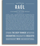 Raul | Name Art Print – Name Stories