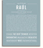 Raul | Name Art Print – Name Stories