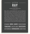 Ray | Name Art Print – Name Stories