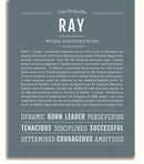 Ray | Name Art Print – Name Stories