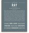 Ray | Name Art Print – Name Stories