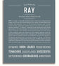 Ray | Name Art Print – Name Stories
