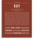 Ray | Name Art Print – Name Stories