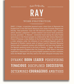Ray | Name Art Print – Name Stories