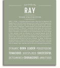 Ray Personalized Name Meaning Art Prints – Name Stories