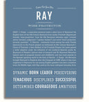 Ray | Name Art Print – Name Stories