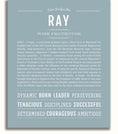 Ray | Name Art Print – Name Stories
